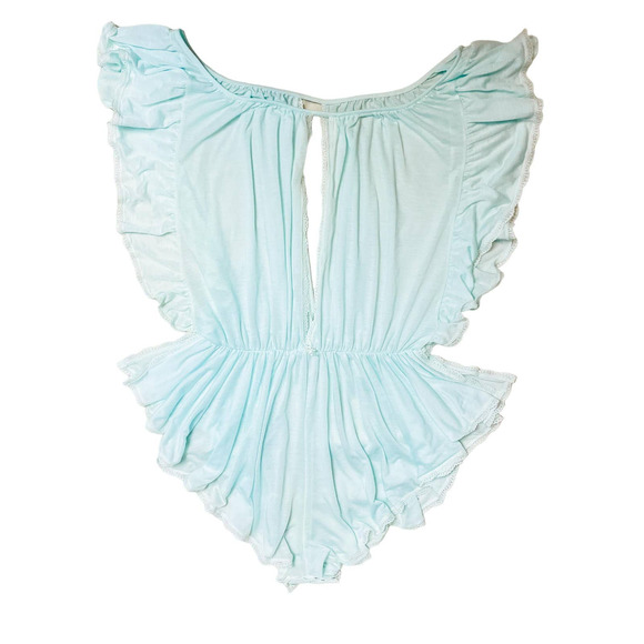 Vintage | Intimates & Sleepwear | Vintage Pastel Flutter Cutout Teddy ...